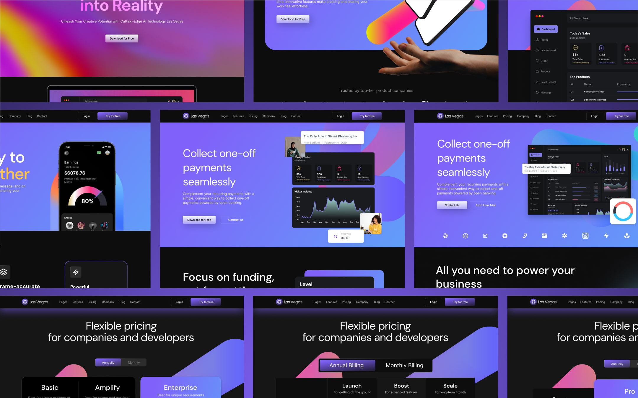Las Vegas - SaaS Webflow Template | Wedoflow
